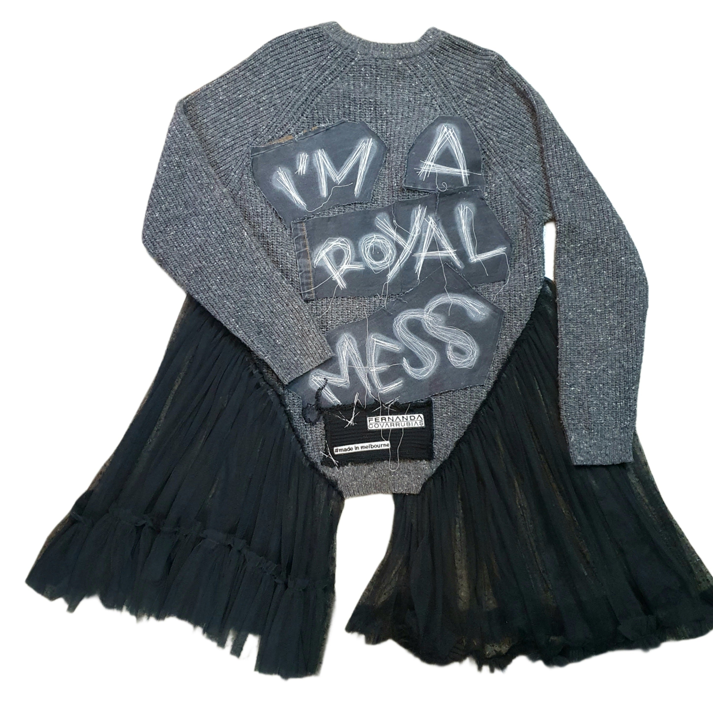 I'm A royal Mess" Jumper – fernandacovarrubias